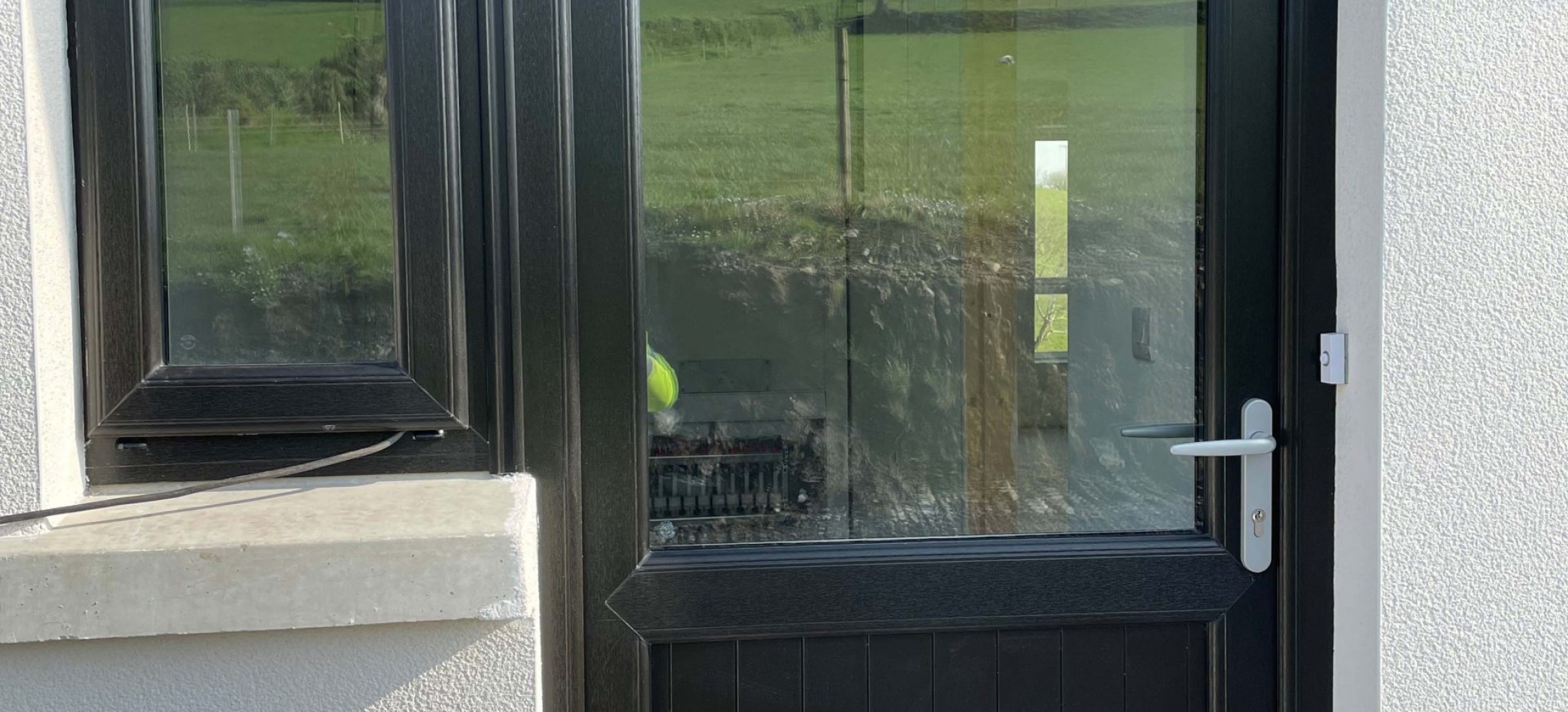 PVC Door - Black Back Door - Patton Windows