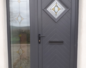 PVC Door - Black Back Door - Patton Windows